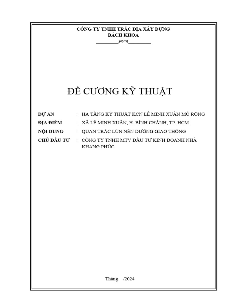 QT Lún Nền KCN Lê Minh Xuân | PDF