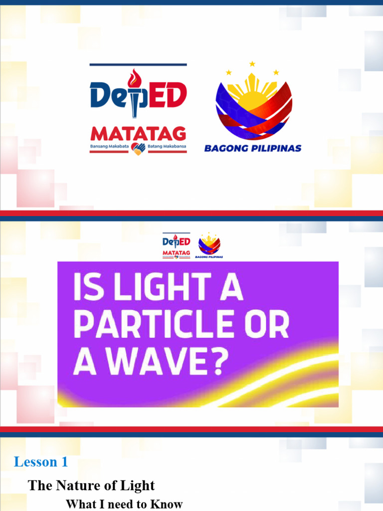 Dual Properties of Light As Wave and Particle | PDF | Light ...