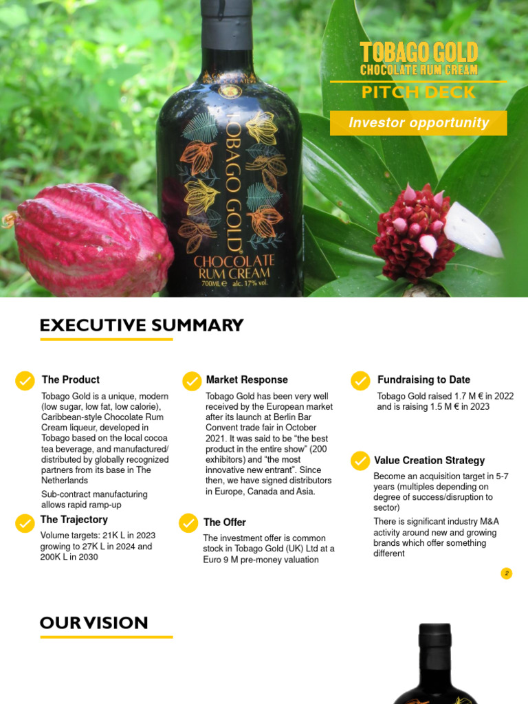 Tobago Gold: Caribbean Chocolate Rum Cream Expansion | PDF | Cocktails ...