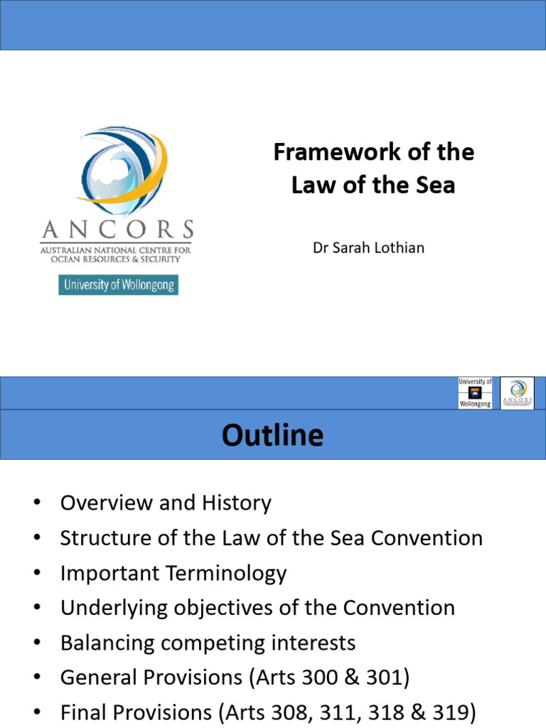 Framework For Understanding The Law of The Sea | PDF | United Nations Convention On The Law Of ...