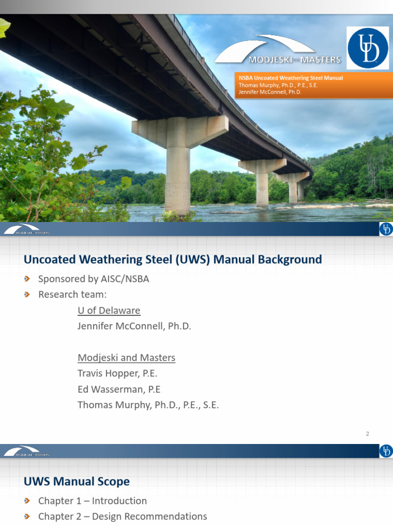 Design Detailing and Maintenance of Uncoated Weathering Steel in ...