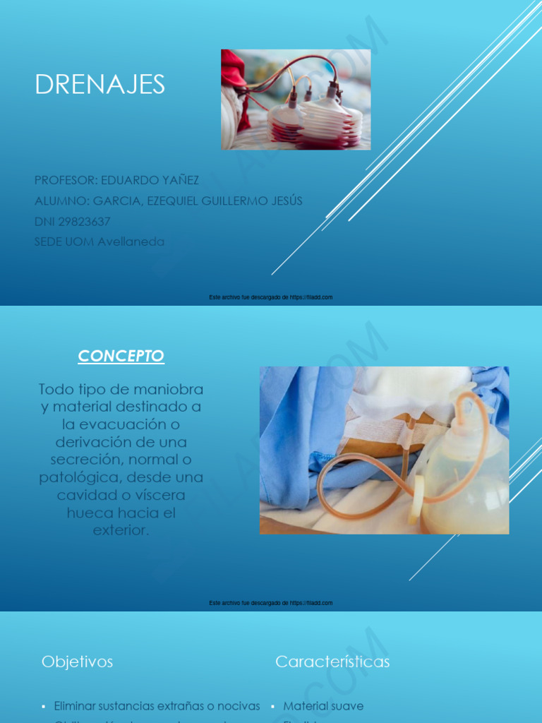 Drenajes | PDF | Especialidades Medicas | Medicina CLINICA