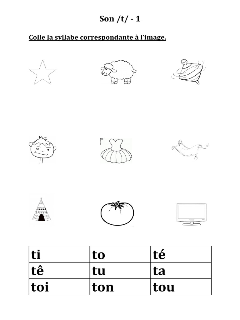 Activités de phonologie pour enfants | PDF | Arts du langage et ...