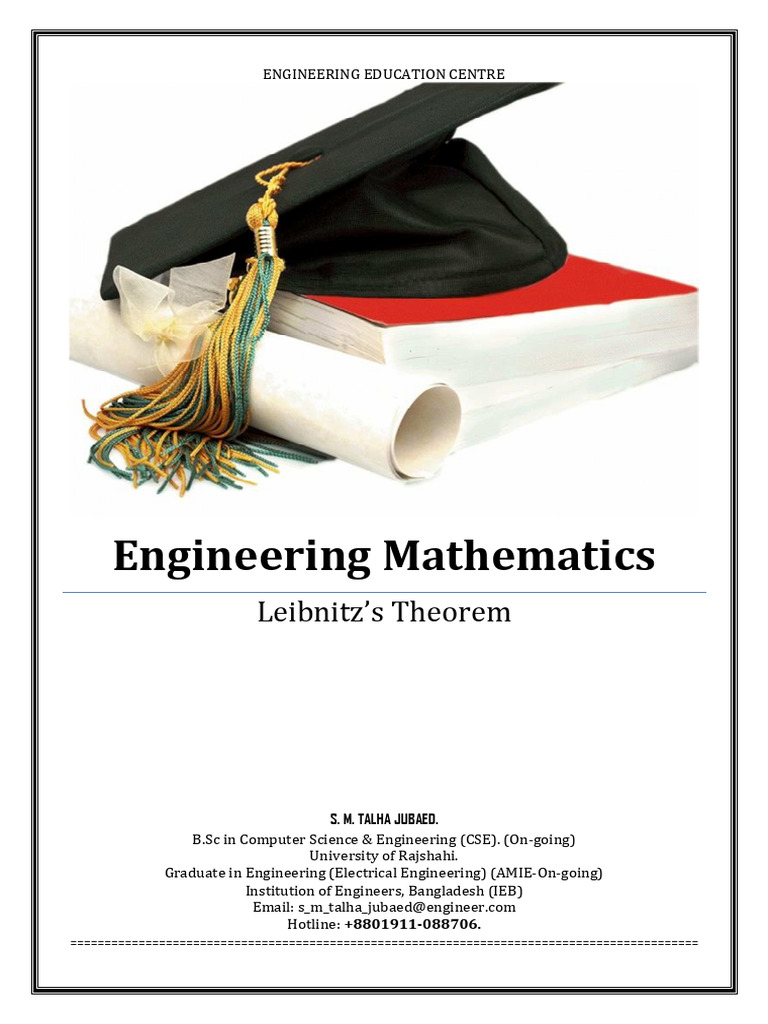 Engineering Math: Leibnitz's Theorem | PDF | Computer Science | Elementary Mathematics