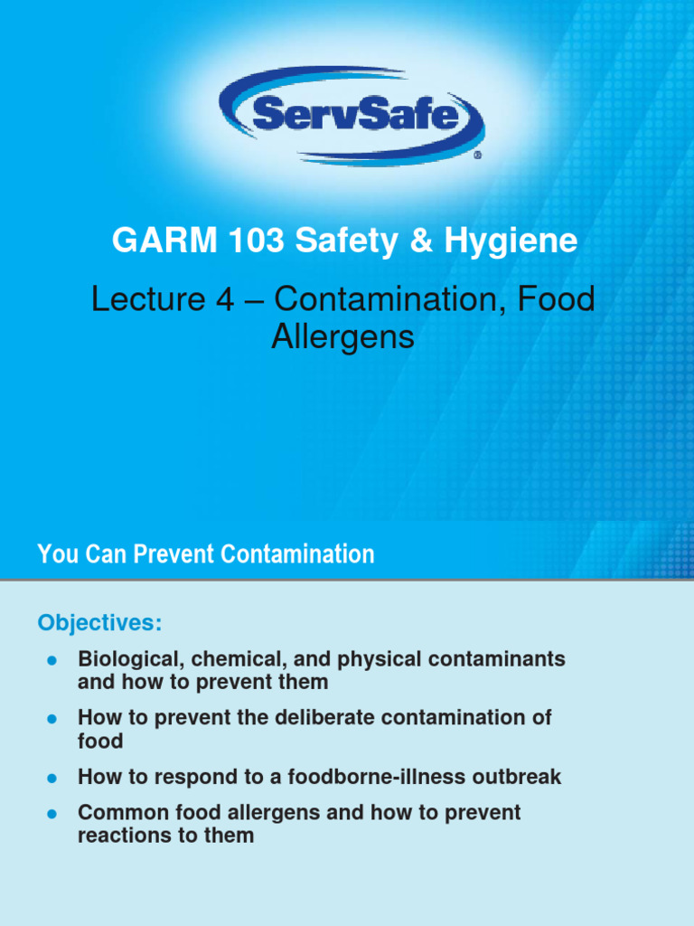 GARM 103-4 - ContaminationAllergens | PDF | Allergy | Food Allergy