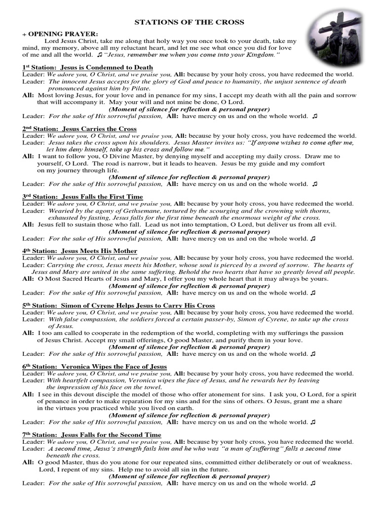 Stations of The Cross | PDF | Jesus | God The Father