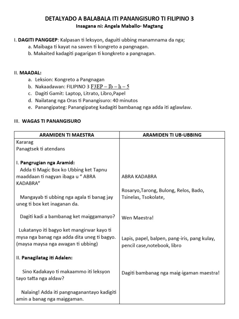 Lesson Plan 2019 | PDF