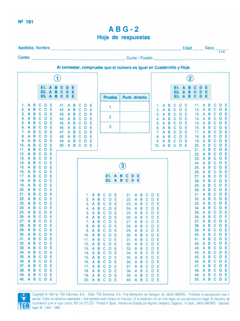 Protocolo y Hoja de Respuestas ABG 2 | PDF