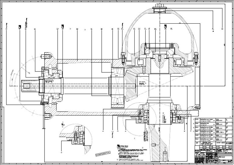 BATEAUX Lower Gearbox Drawing | PDF