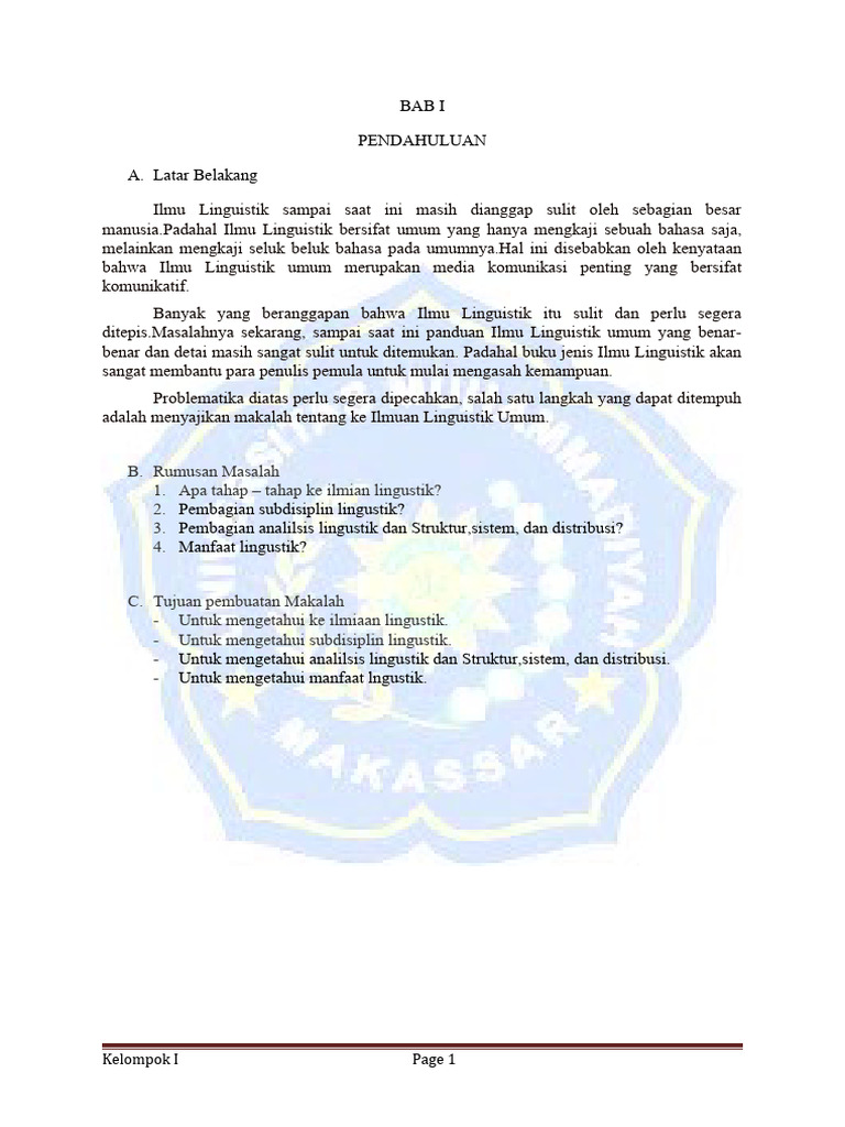 Linguistik Sebagai Ilmu | PDF | Seni & Disiplin Bahasa