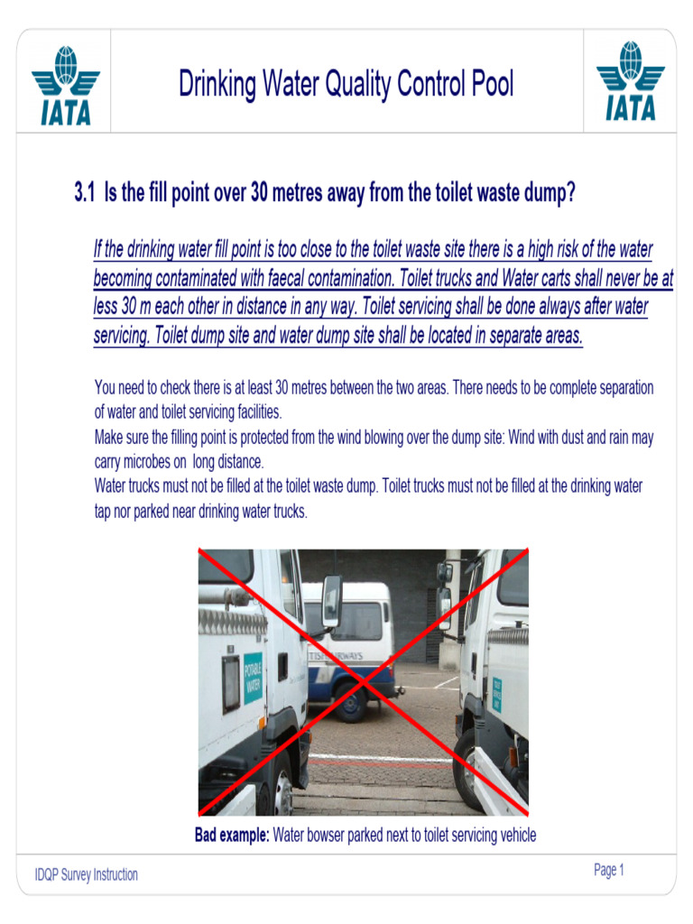 IDQP Survey Instruction | PDF | Drinking Water | Water