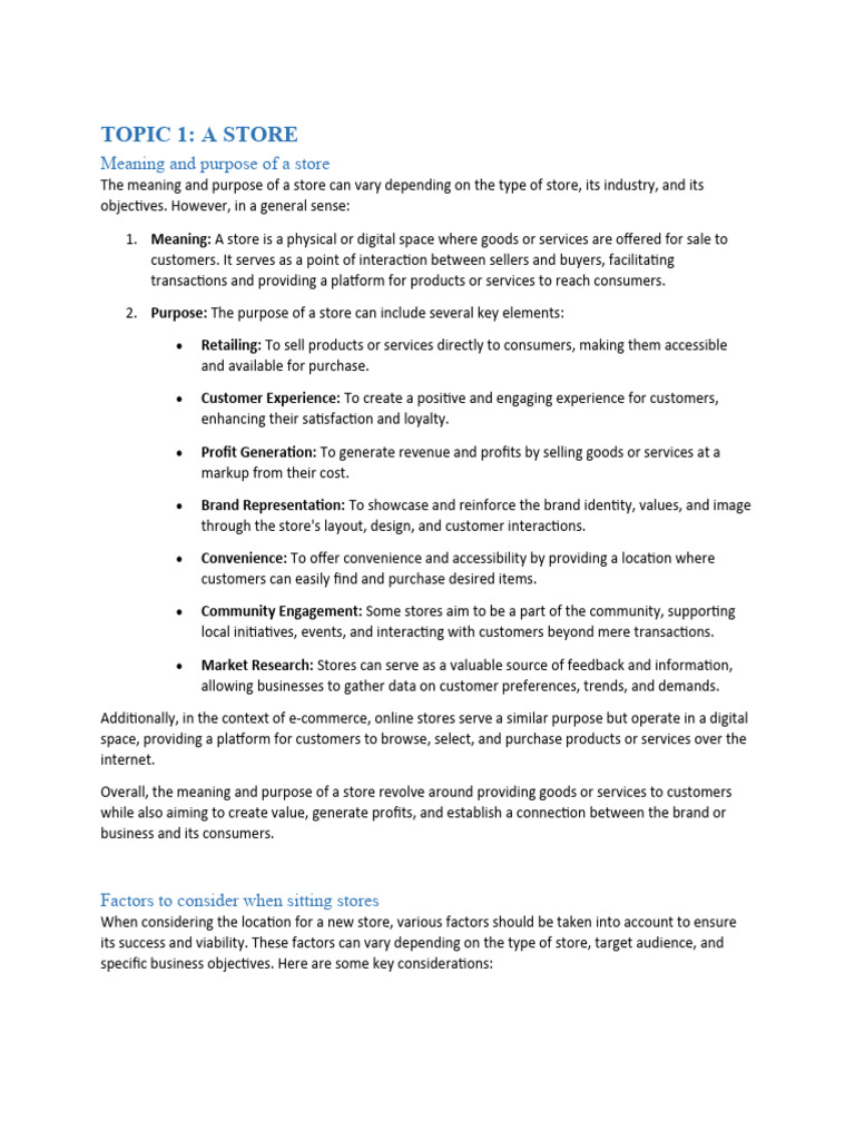 STK Notes | PDF | Stocks | Retail