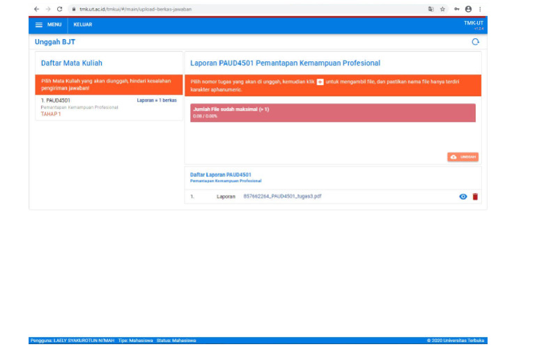 Bukti Unggah PKP LAELY | PDF