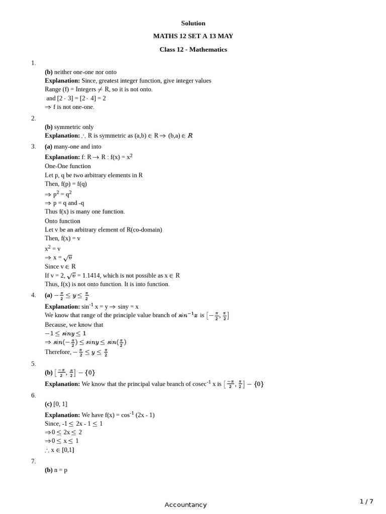 solution-1343870 | PDF | Mathematical Concepts | Mathematical Objects