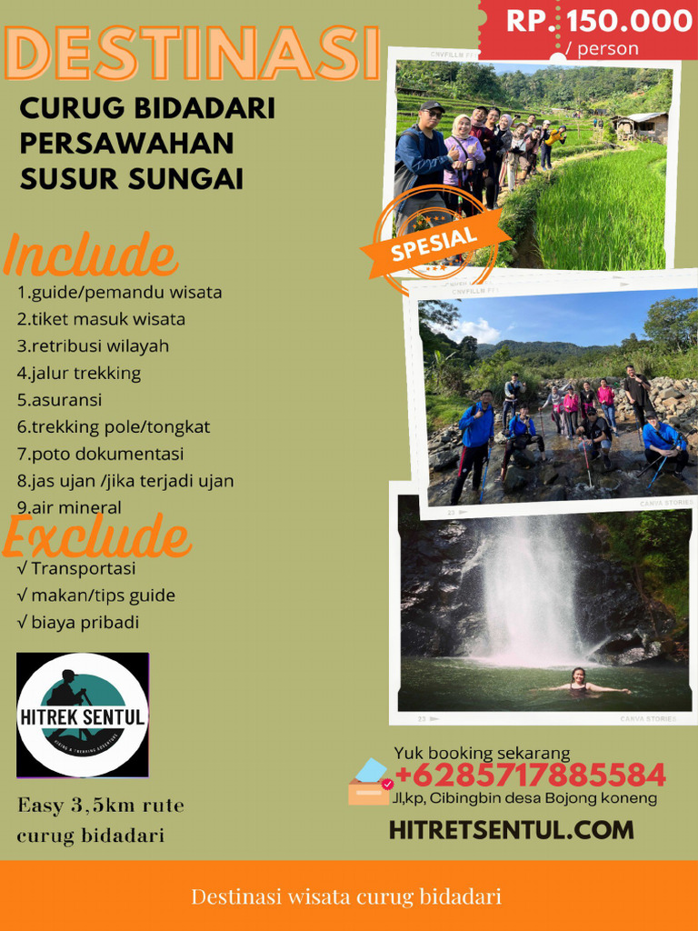 pricelist trekking sentul | PDF
