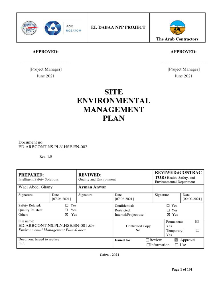 ED - ARBCONT.NS - PLN.HSE - EN-002 Site Environmental Management Plan ...