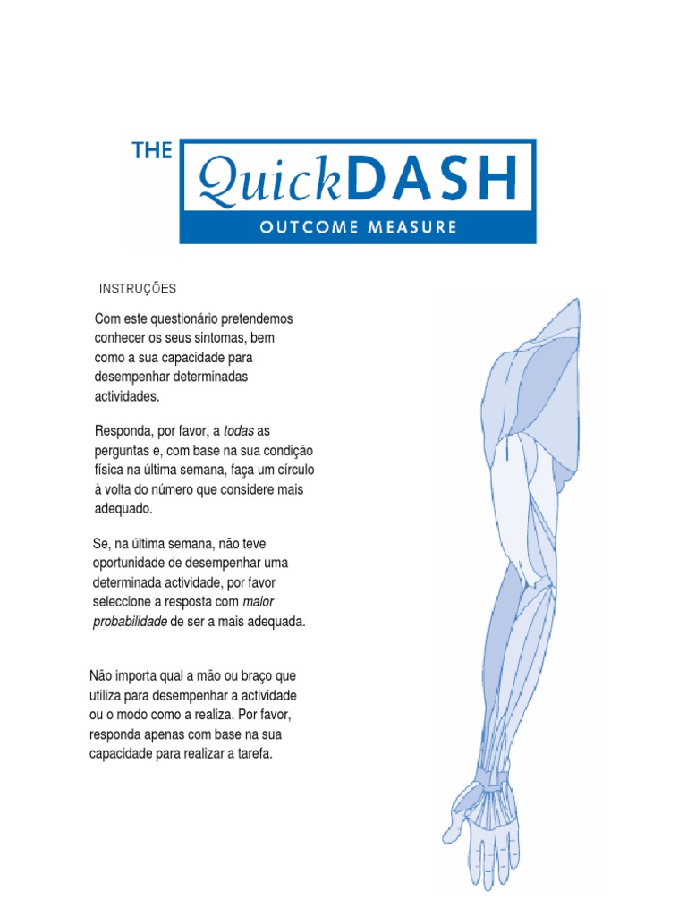 QuickDASH Portuguese | PDF | Esportes | Lazer