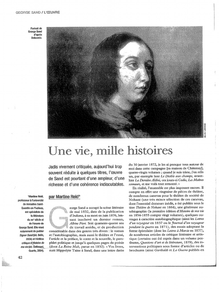 George Sand - Magazine LittÃ©raire | PDF