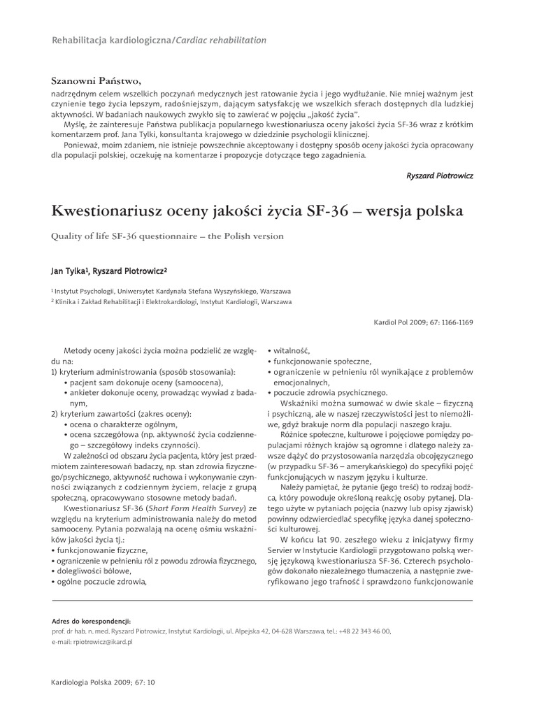 SF 36 | PDF