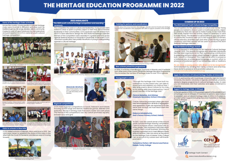 Activities of The Heritage Education Programme 3 1 | PDF