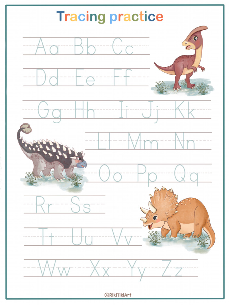 8.5x11 Tracing Practice | PDF