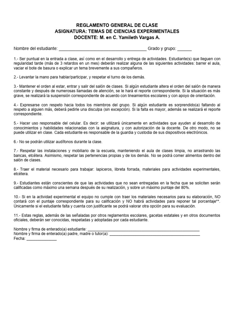 Reglamento 2024 | PDF