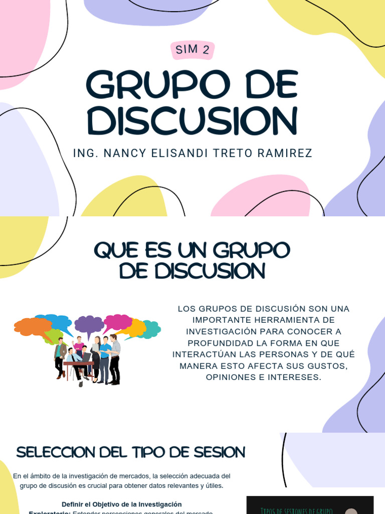 Grupo de Discusión | PDF | Muestreo (Estadísticas) | Comportamiento