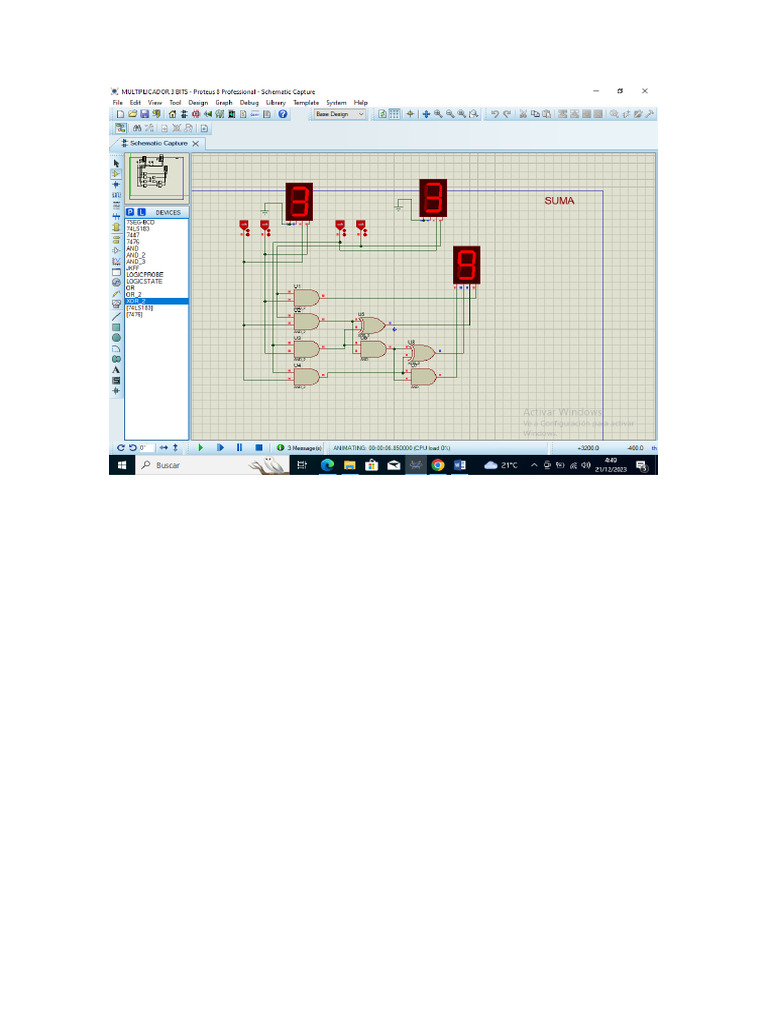 Multiplicador Proteus | PDF