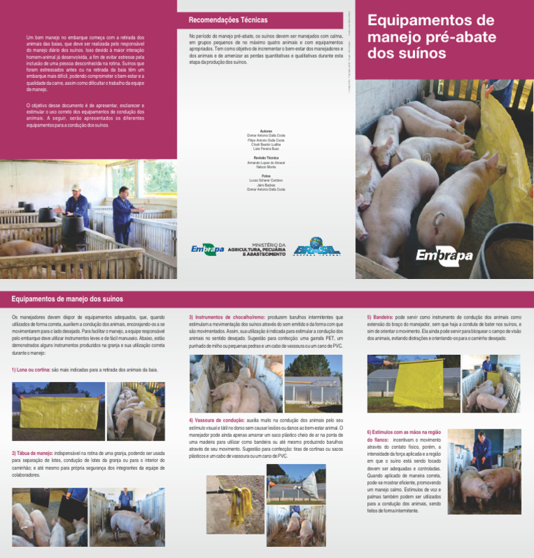 Sem Título-1 - Folder - Equipamentos de Manejo Pré-Abate Dos Suínos | PDF