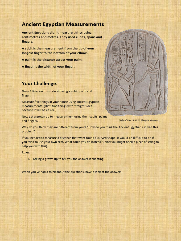 Ancient Egyptian Measurements | PDF | Ancient Egypt