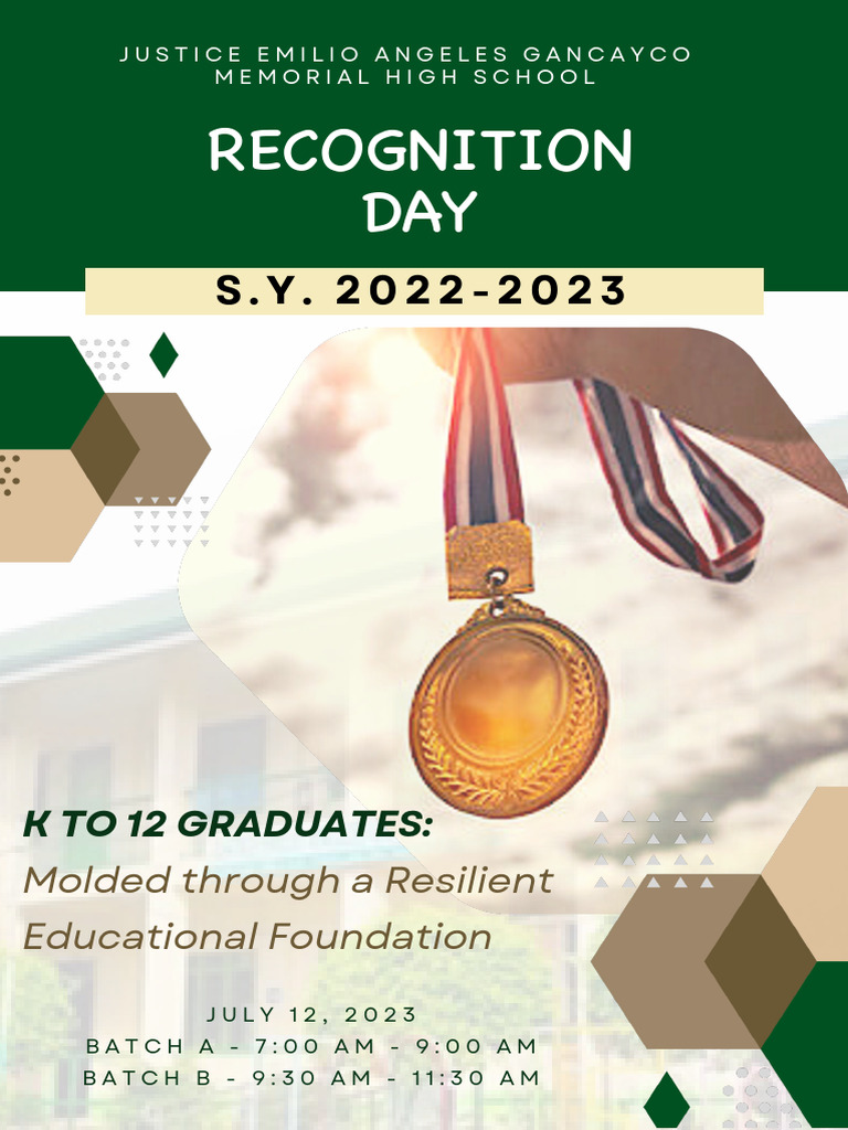 Recognition Day Invitation 2023 | PDF