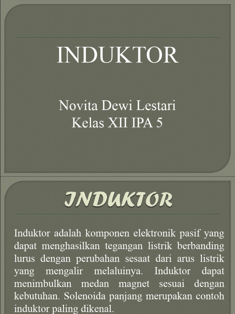 Induktor | PDF | Sains & Matematika | Teknologi & Rekayasa