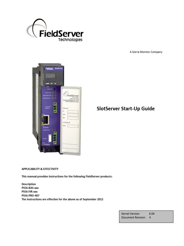SlotServer Start Up Guide | PDF | Ip Address | Computer Science