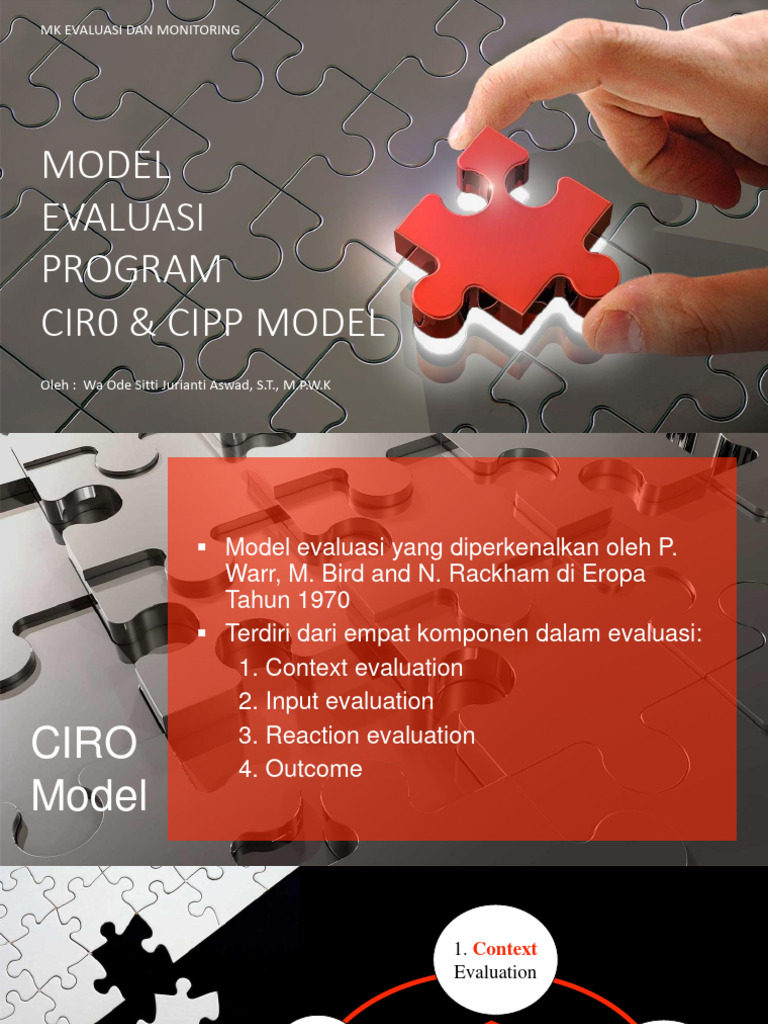 Model Evaluasi CIRO & CIPP | PDF