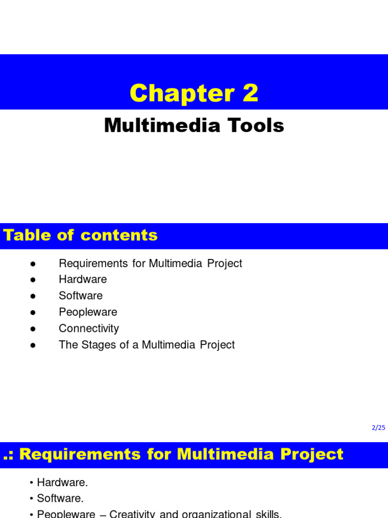 Multimedia Project Essentials Guide | PDF | Multimedia | Usb