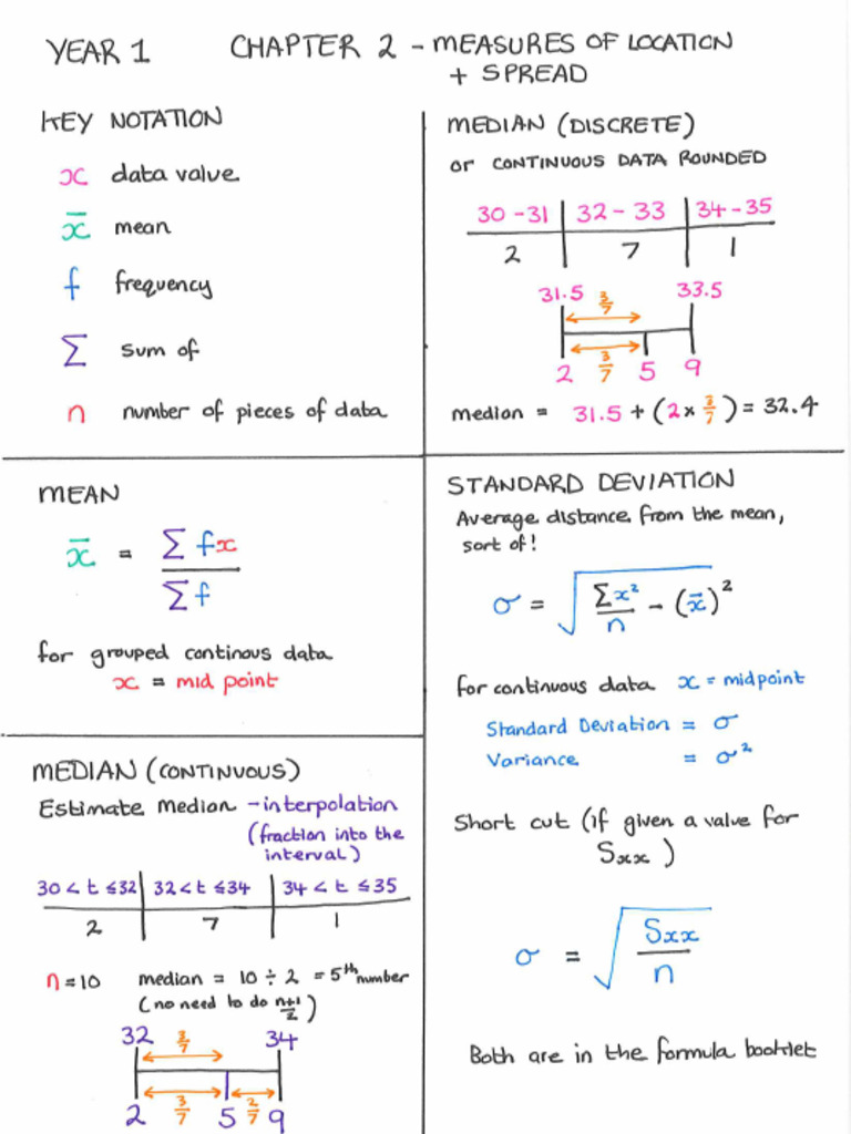 Measure of Location and Spread | PDF
