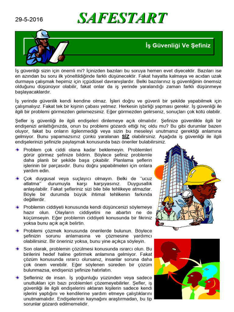 29-SAFESTART - Safety and Your Supervisor-TUR | PDF