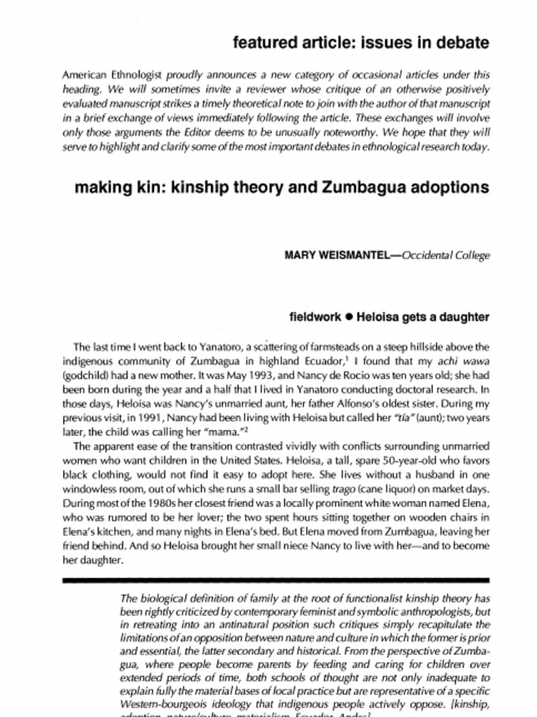 4 Weismantel - Making Kin | PDF