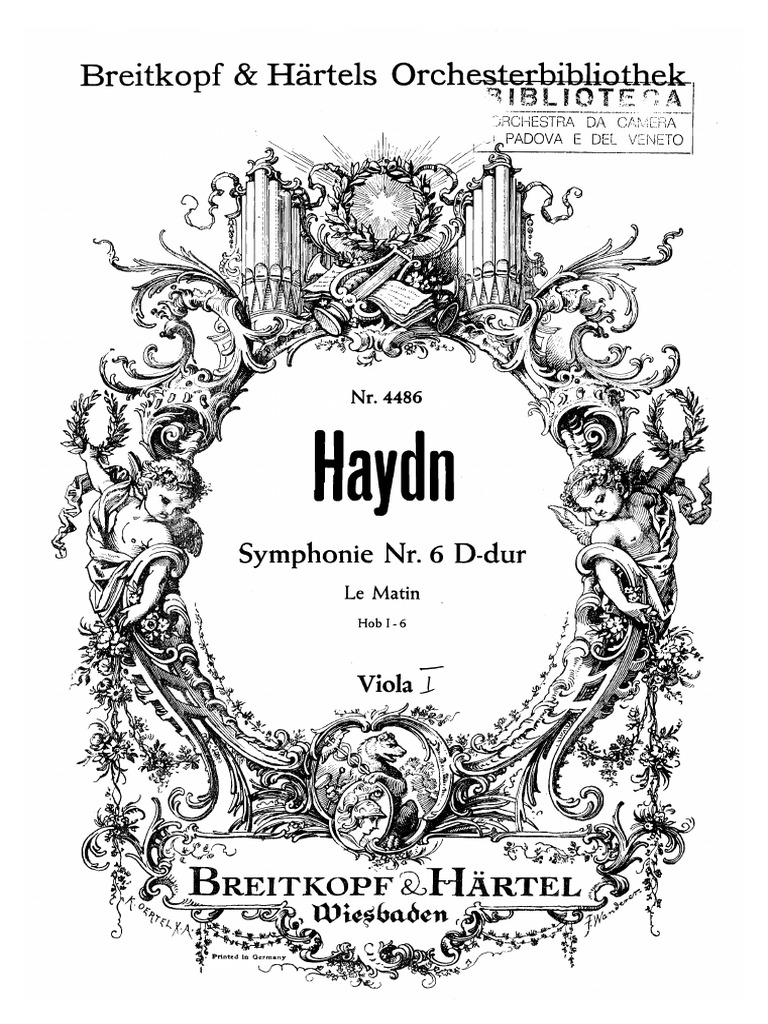 Haydn - Symphonie NR 6 - Le Matin - Viola | PDF