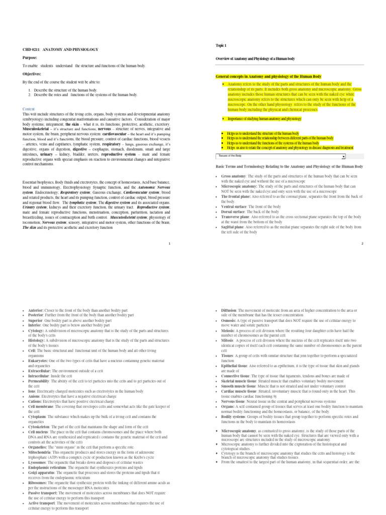 Human Anatomy and Physiology | PDF | Cell (Biology) | Meiosis