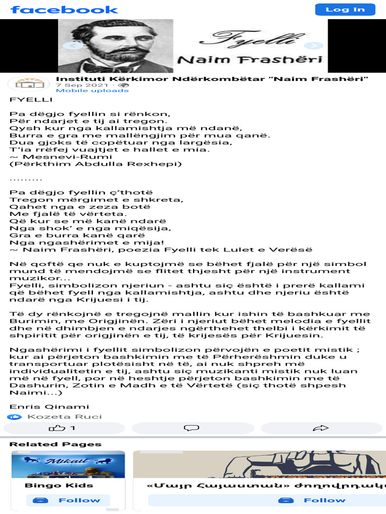 FYELLI... - Instituti Kërkimor Ndërkombëtar Naim Frashëri | PDF