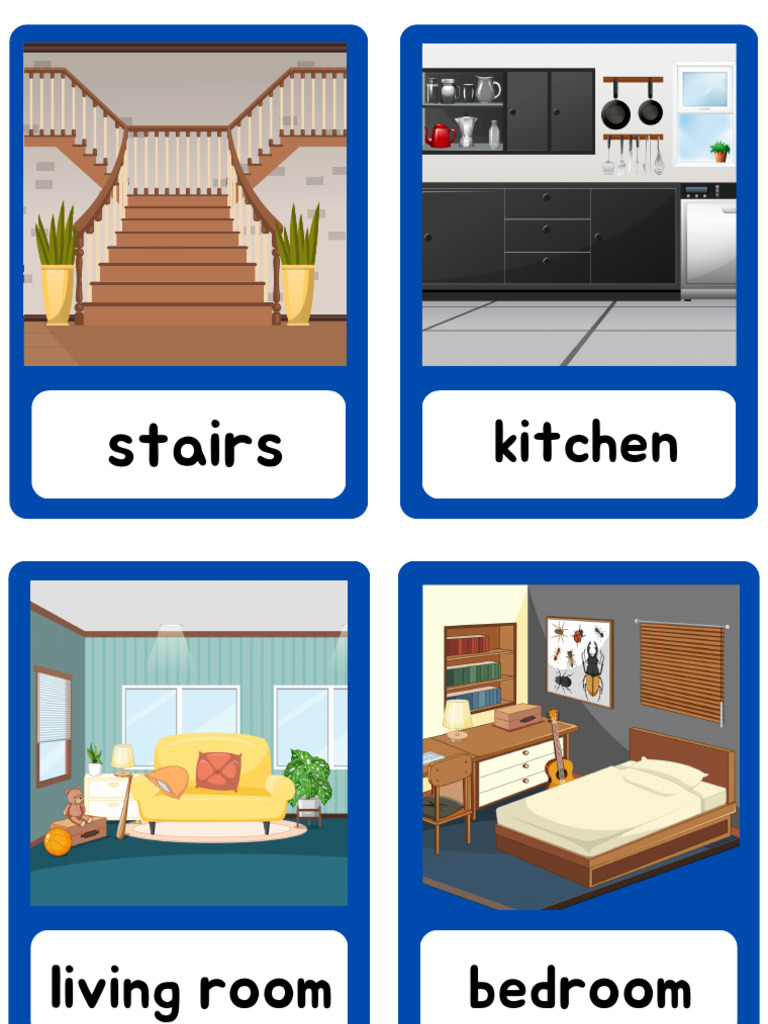 Parts of The House Flashcard | PDF