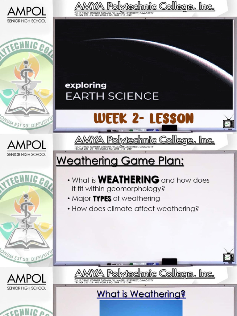 Week 2 | PDF | Weathering | Minerals