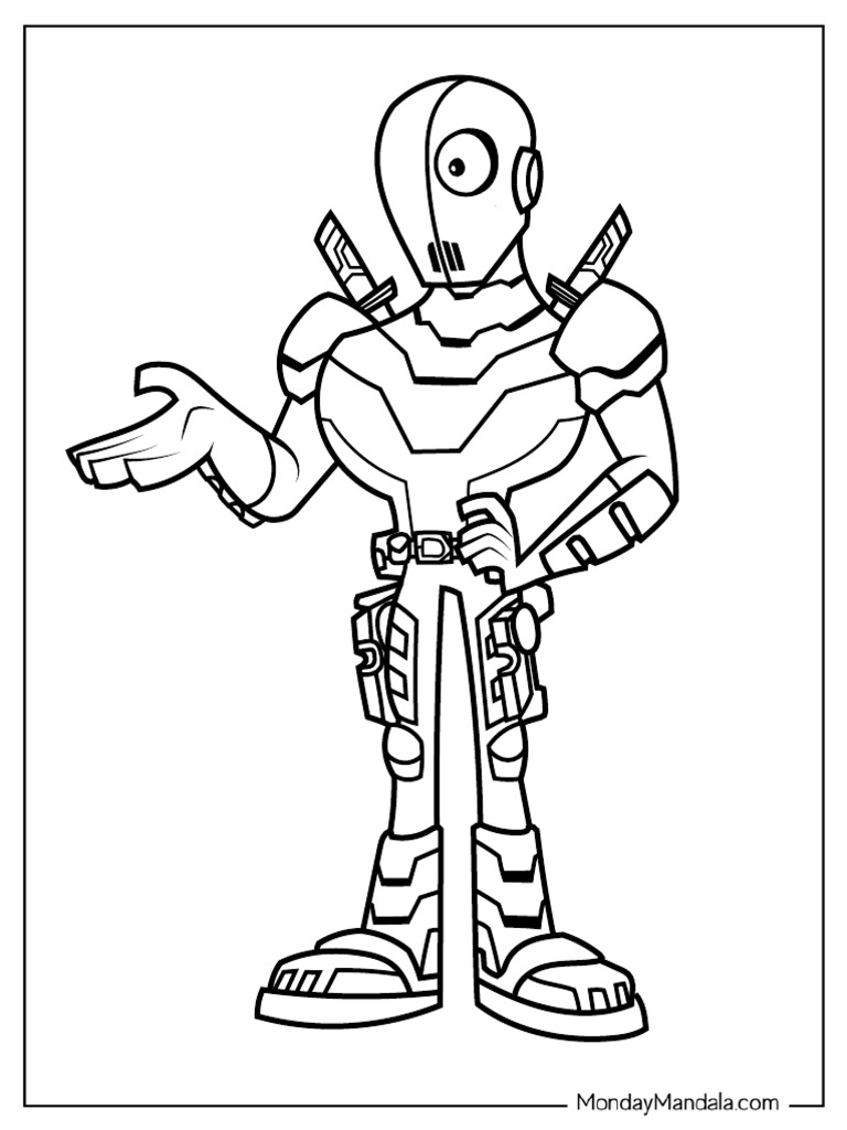 Coloring Sheet of Slade Wilson Deathstroke | PDF
