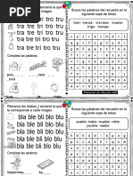 Cuadernillo de Sílabas Inversas | PDF