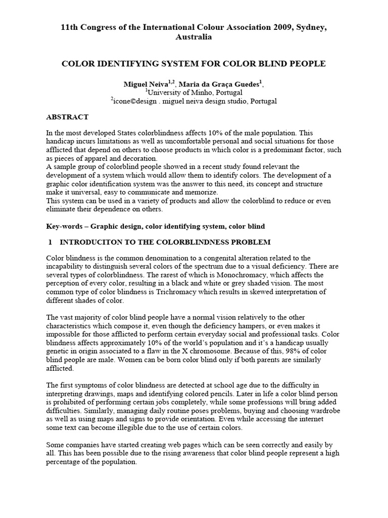 ColorADD Color Identification System For | PDF | Color | Image Processing