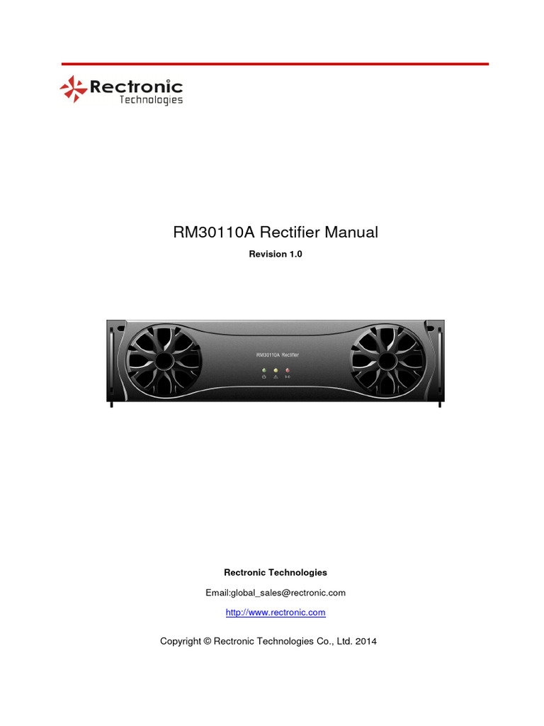 RM30110 ARectifier Manual | Download Free PDF | Rectifier | Alternating Current