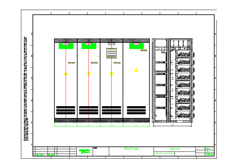 Drawing Package For Schneider 0.38kV Switchgear-Layout6 | PDF