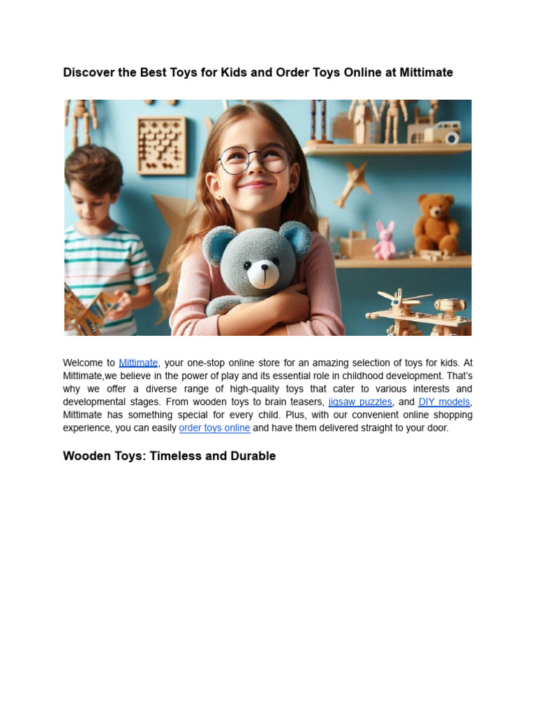 Discover The Best Toys For Kids and Order Toys Online at Mittimate ...