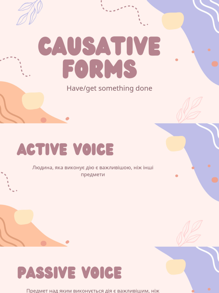 Causative Formsм Presentation | PDF